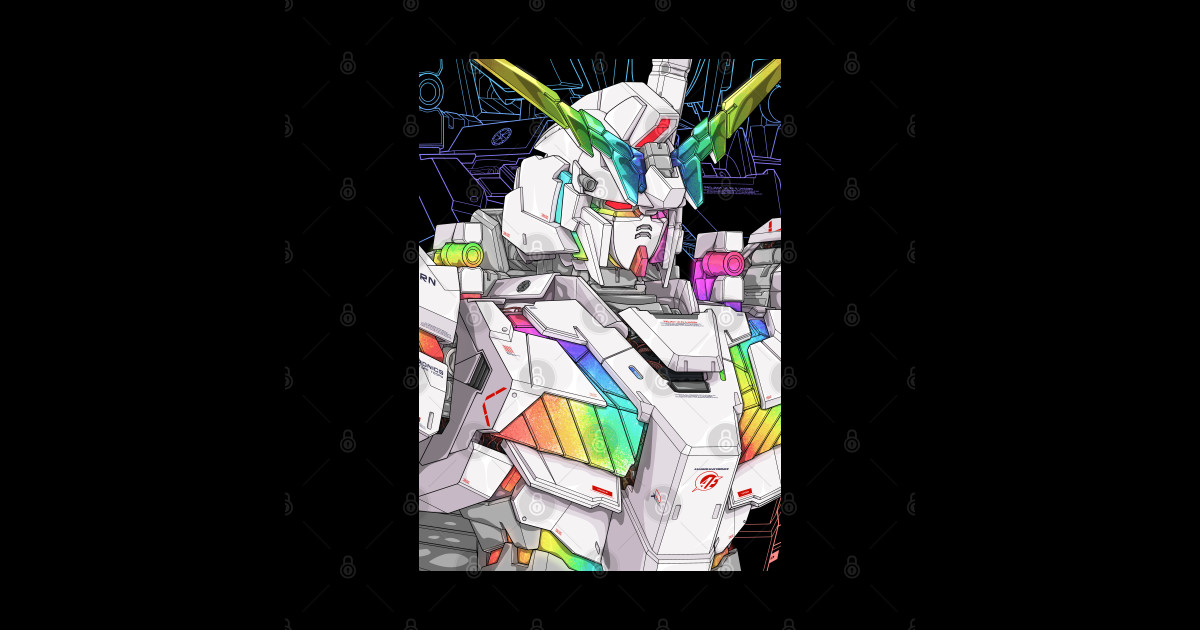 Rainbow Unicorn Mech - Robot - Sticker | TeePublic