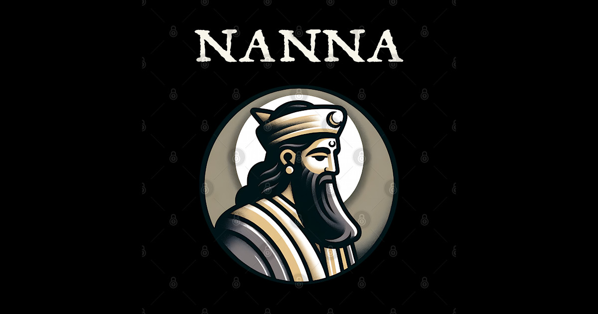 Nanna Mesopotamian God of the Moon Ancient Sumer - Assyrian - Sticker ...