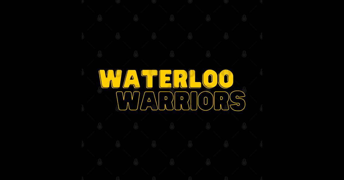 Waterloo Warriors - Black and Gold - Mcmaster University - Sticker ...