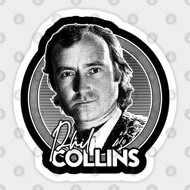 Phil Collins /\/ Retro 80s Aesthetic Design - Phil Collins - Sticker ...