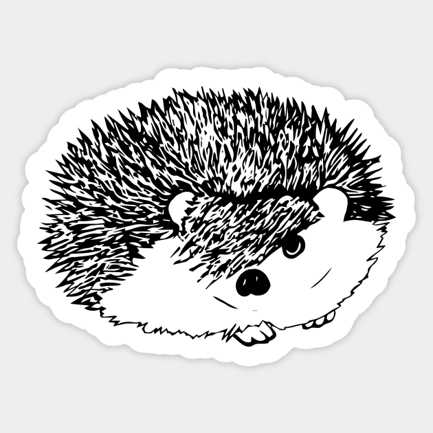 Emo Hedgehog - Prickly - Sticker | TeePublic