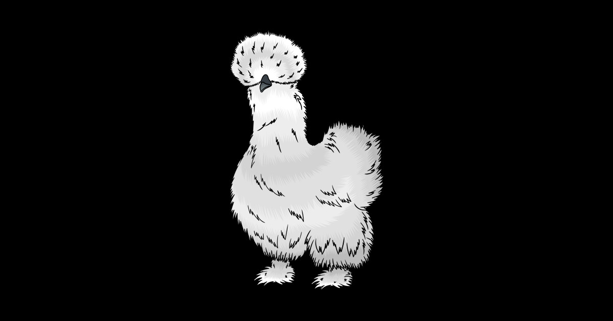 Silkie chicken cartoon illustration - Silkie Chicken Cartoon ...