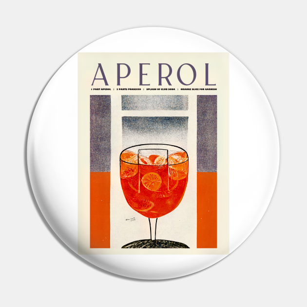Retro Aperol Spritz Poster Vintage Barshelf Homebar, Kitchen Bar Prints ...