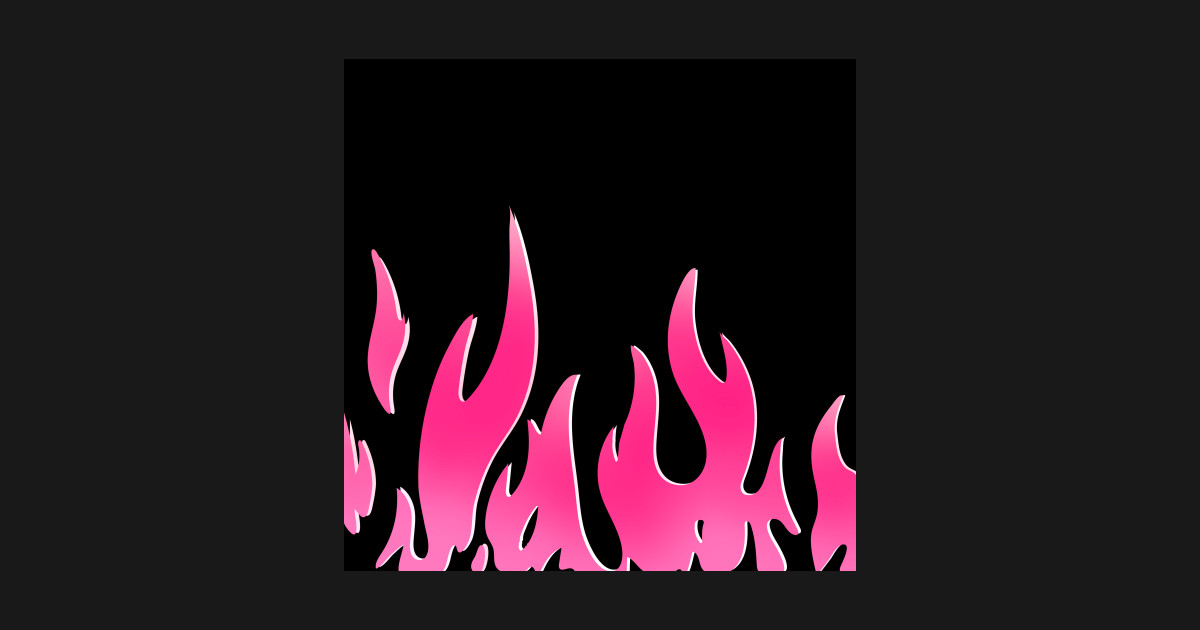 Cute Pink Gradient Flames - Cute - T-Shirt | TeePublic