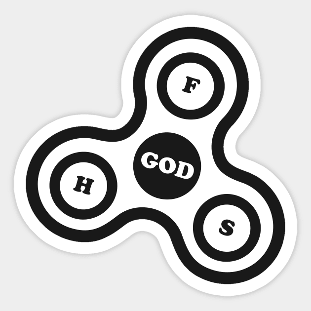 Holy Trinity Christian Fidget Spinner - Fidget Spinner - Sticker ...
