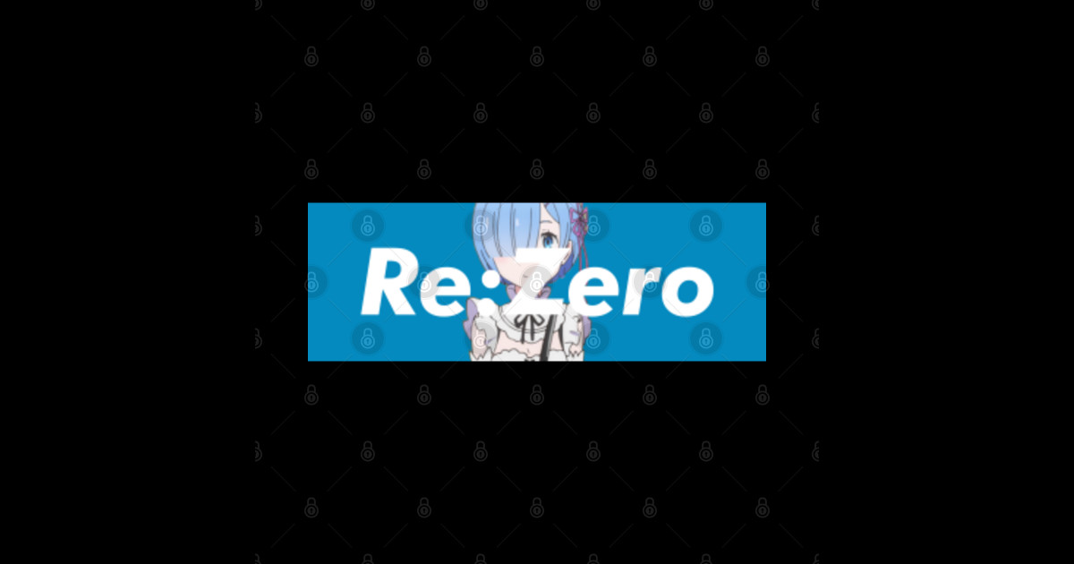 Rem - Re:Zero - Banner 1 - Re Zero - Sticker | TeePublic