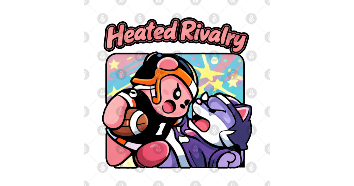 Heated Rivalry Cute Football Clash Illustration - Nfl Football - T ...