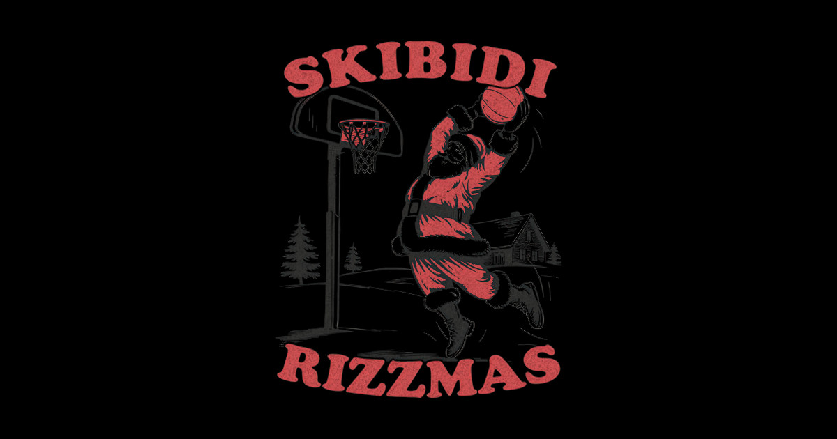 Skibidi Rizzmas Baseball - Skibidi Vintage Rizzmas - Sticker | TeePublic