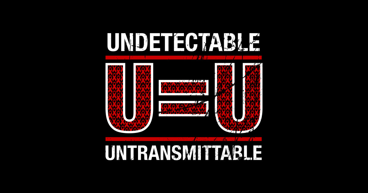 U=U Undetectable = Untransmittable Ribbons - Hiv Awareness - Pin ...