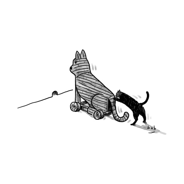 Mouse Trojan Cat - Trojan Horse - T-Shirt | TeePublic