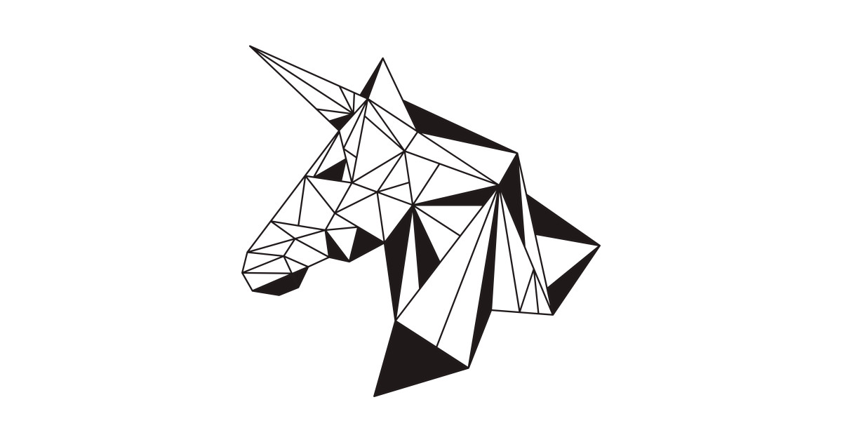 Unicorn geometric - Unicorn - Posters and Art Prints | TeePublic