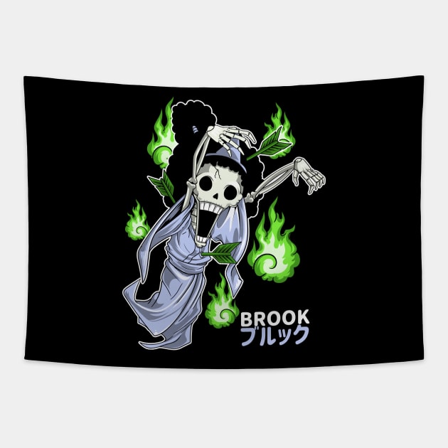 Brook OP FUN Fanart - Anime - Tapestry | TeePublic