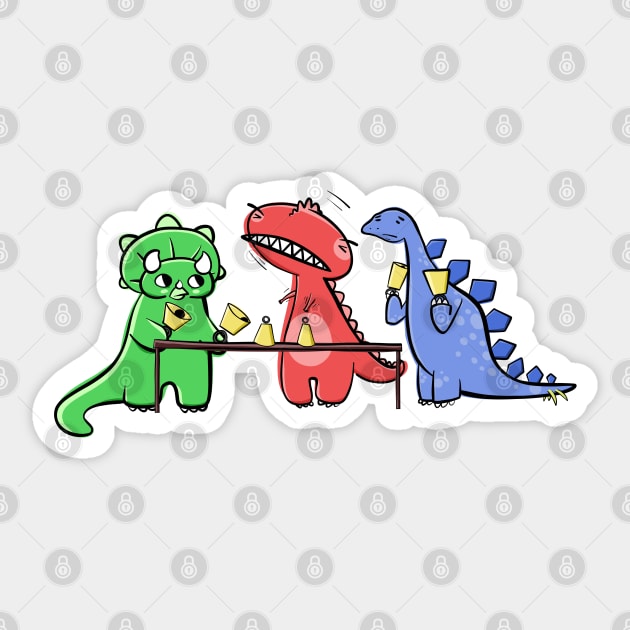 Dinosaur Handbell Practice - Dinosaur Handbell Practice - Sticker ...
