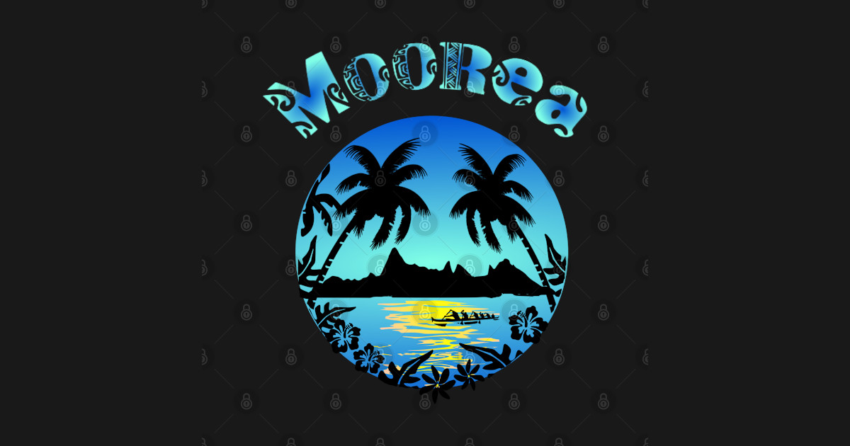 MOOREA - (blue) - Moorea - T-Shirt | TeePublic