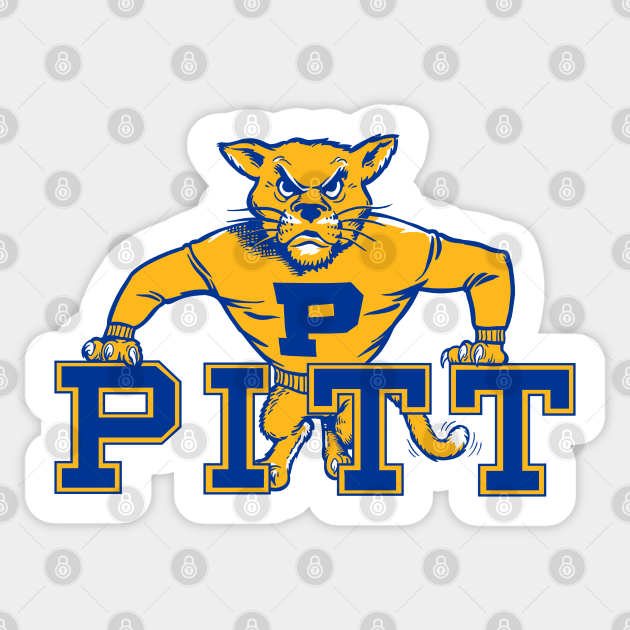 Vintage Pittsburgh Panther Mascot - Pittsburgh - Sticker | TeePublic