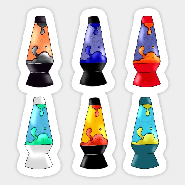 Lava Lamp Sticker Pack - Bujo - Sticker | TeePublic