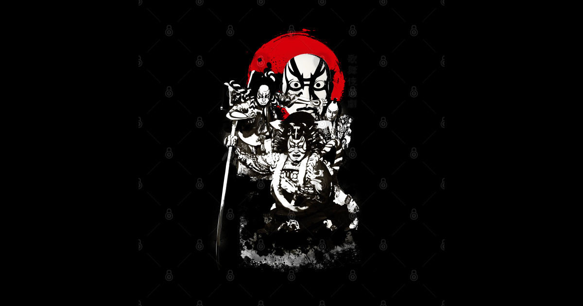 Kabuki - Kabuki Sumi E - Sticker | TeePublic