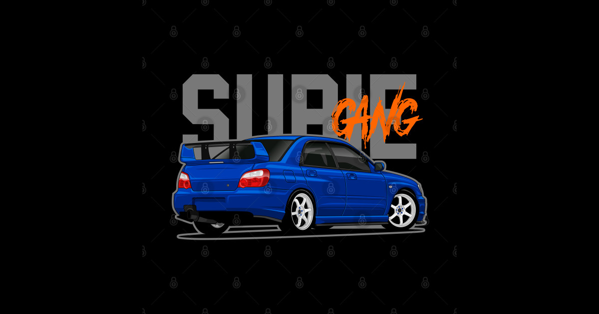 Subie Gang - Car Vector - Sticker | TeePublic