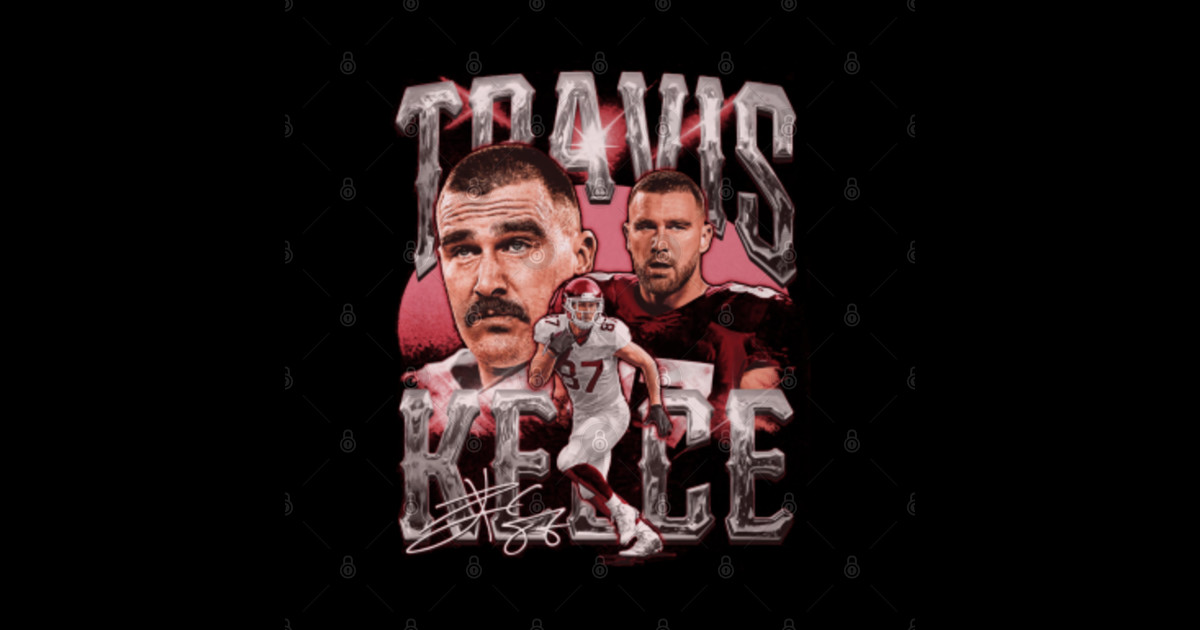 Travis Kelce Kansas City Vintage - Travis Kelce - Sticker | TeePublic