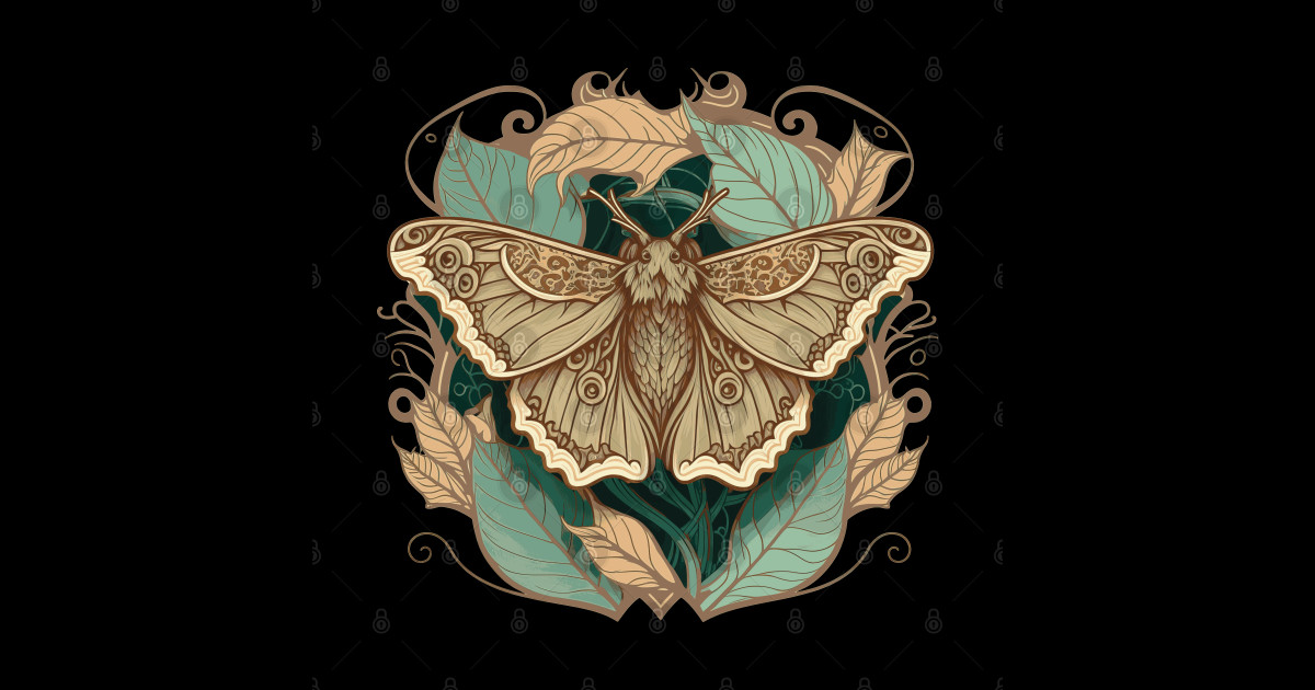Cottagecore Aesthetic Moth - Moths Aesthetic - Sticker | TeePublic