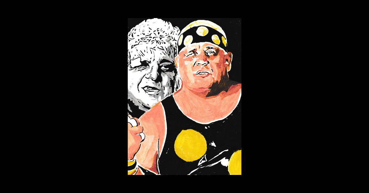 American Dream Dusty Rhodes WWE WCW painting - Dusty Rhodes - Sticker ...