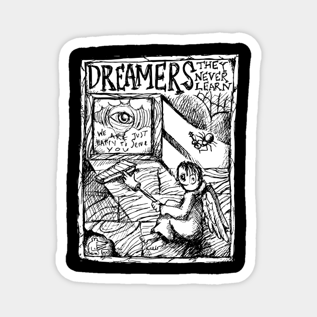 Day Dreaming Illustrated Lyrics Radiohead Magnet Teepublic