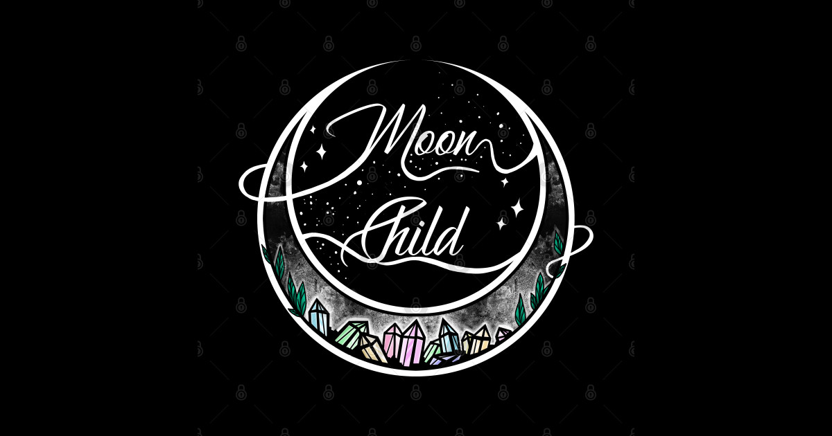 Moon Child - Moon - Sticker | TeePublic