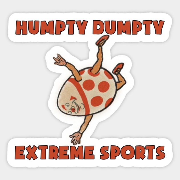 Humpty dumpty extreme sports large vintage design - Hydro - Sticker ...