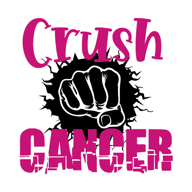 Crush Cancer - Breast Cancer Awareness - T-Shirt | TeePublic
