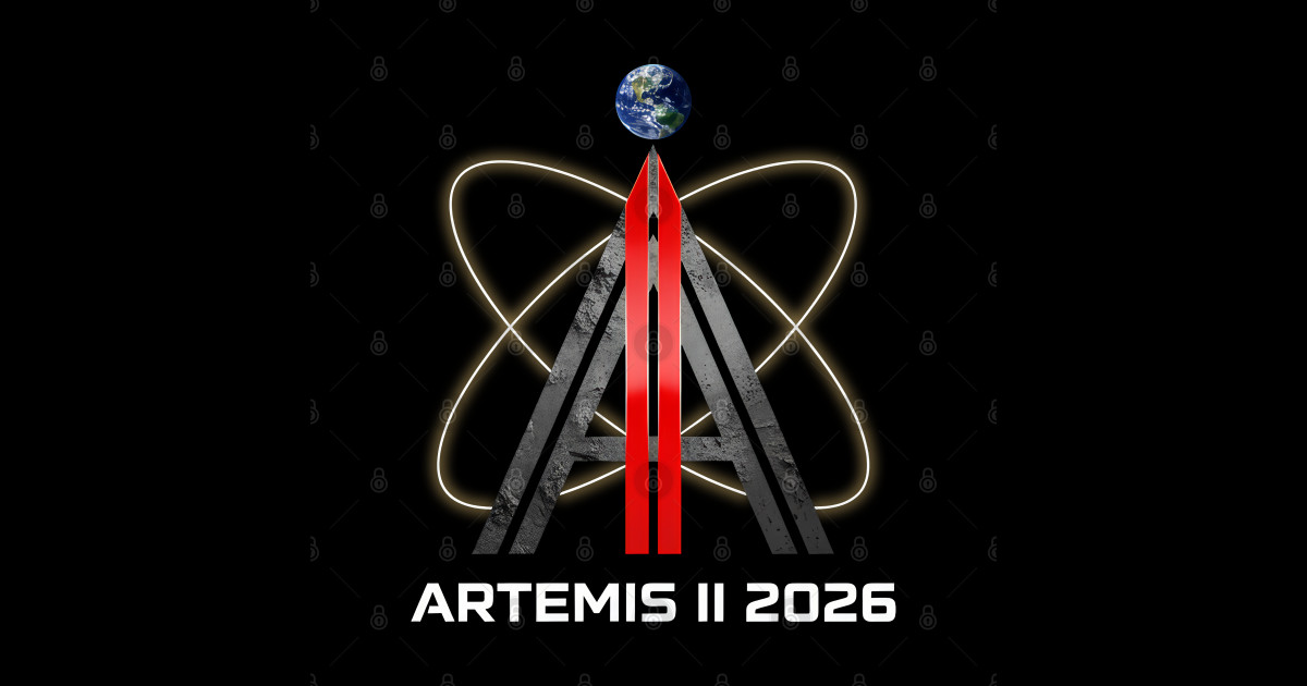 Artemis 2 2026 Lunar Mission Inspired Space Emblem 3 - Artemis ...