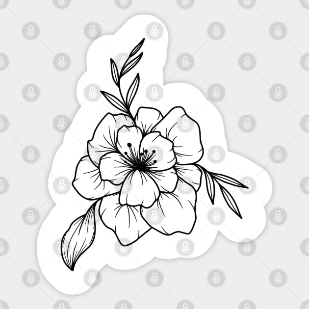 Simple Flower - Flower - Sticker | TeePublic