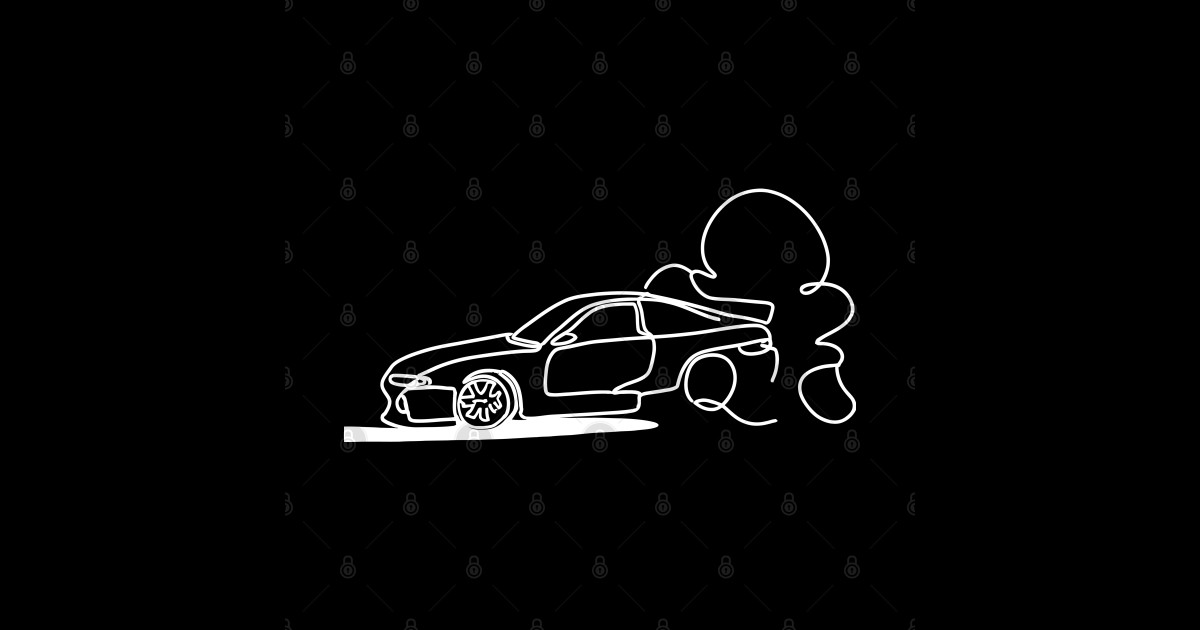 Drifting Dynamics Line Drawing - Drift - Posters and Art Prints | TeePublic
