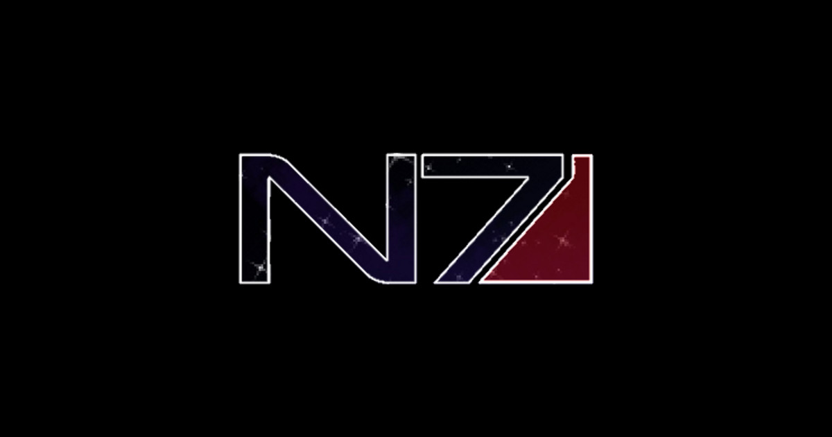 Mass Effect N7 Space Logo - Mass Effect - Sticker | TeePublic