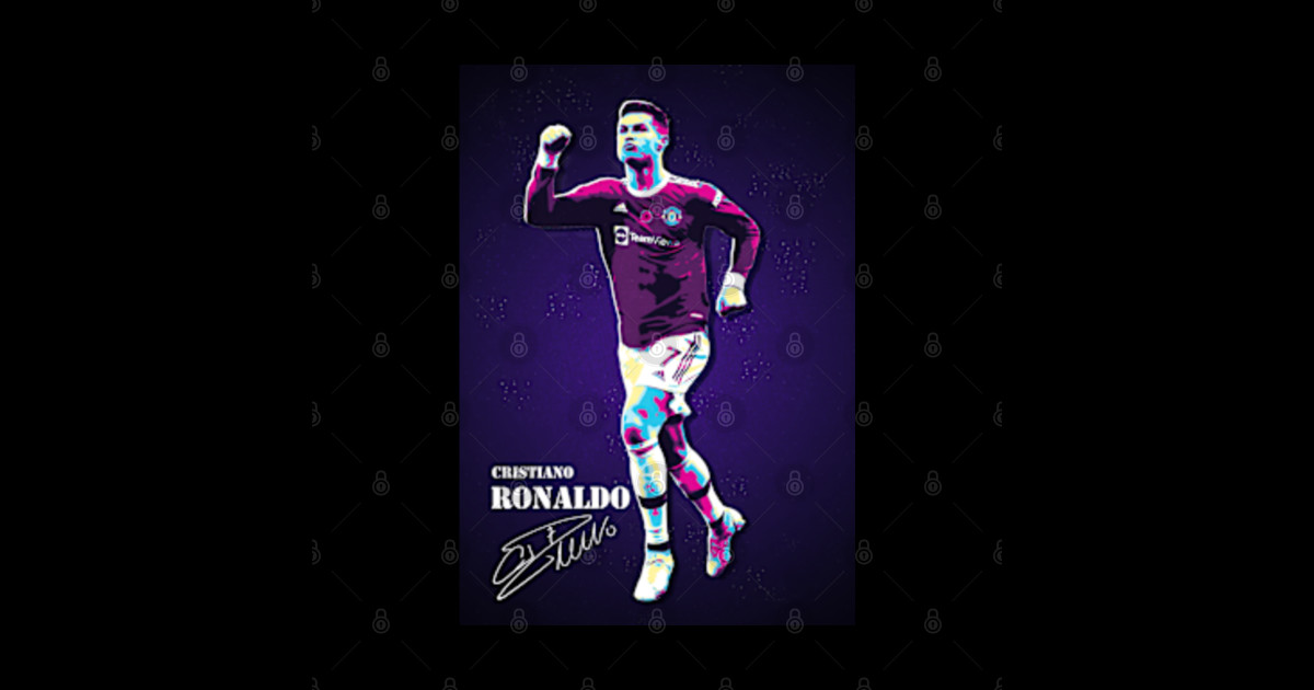 Cristiano Ronaldo Retro 80s - Cristiano Ronaldo - Posters and Art ...