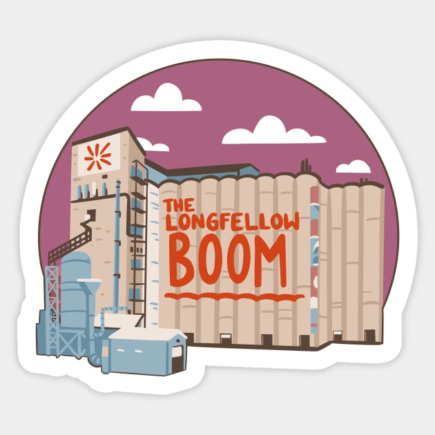 Longfellow Boom - Silos - Longfellow - Sticker | TeePublic