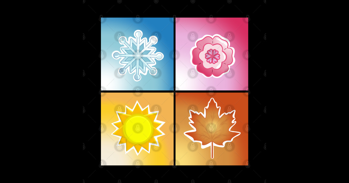Four Seasons T-shirt - Four Seasons - Sticker | TeePublic