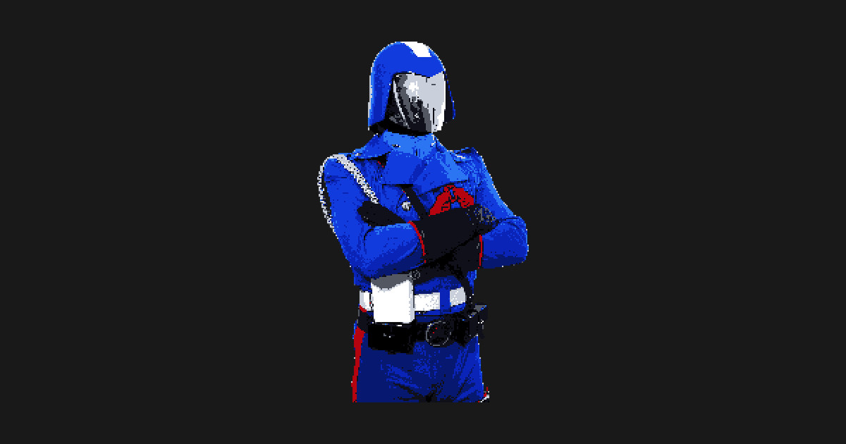8-Bit Cobra Commander - Cobra Commander - T-Shirt | TeePublic