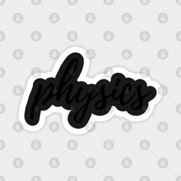 Physics Binder Label - Binder Label - Magnet | TeePublic