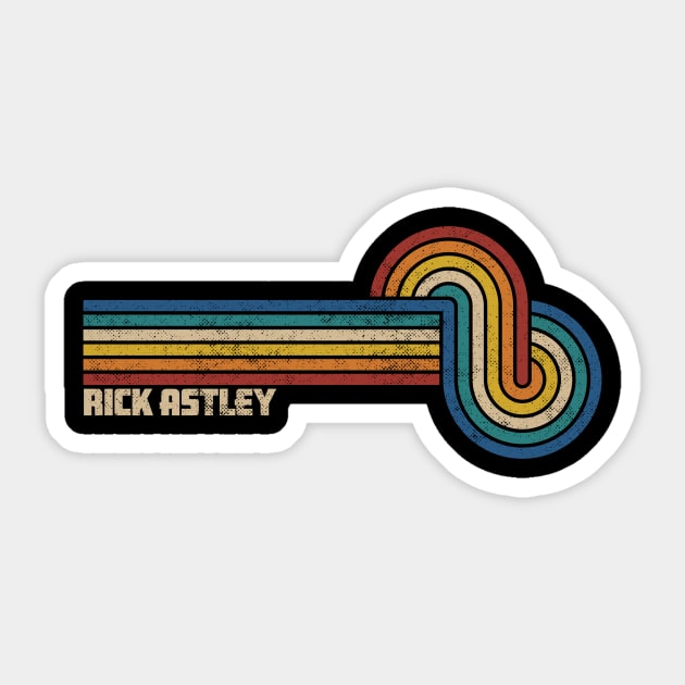 Rick Astley - vintage line - Rick Astley - Sticker | TeePublic