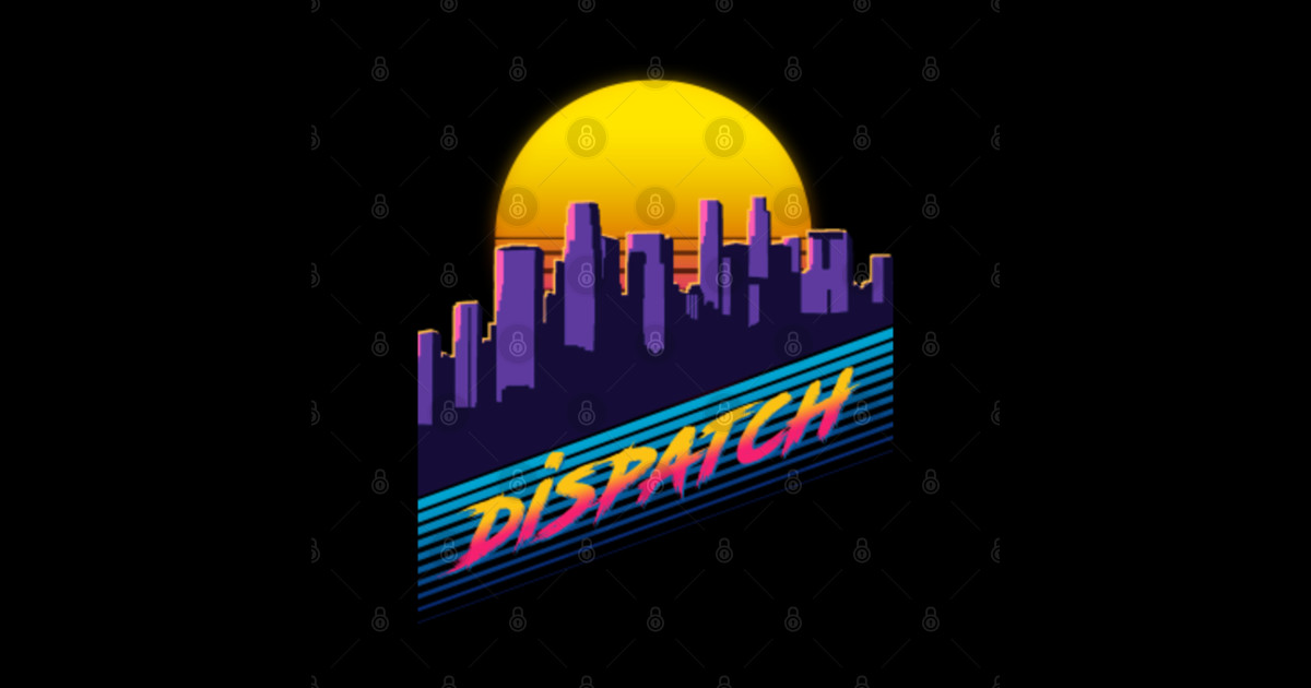 Dispatch ||| City Retro 80s - Dispatch - Sticker | TeePublic