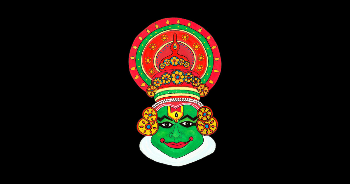 Kathak dancer face - Kathak - Sticker | TeePublic