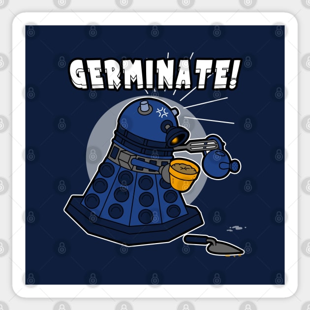 Funny Retro Alien Villain Planting Meme - Funny - Sticker | TeePublic