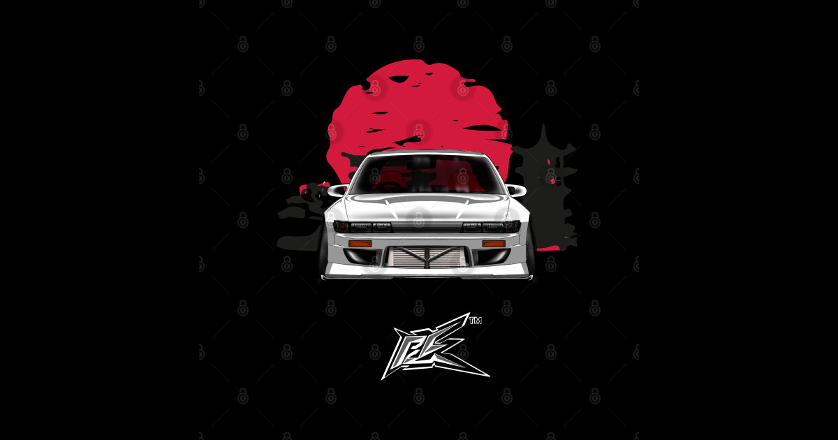 nissan silvia s13 white - Silvia S13 - Posters and Art Prints | TeePublic