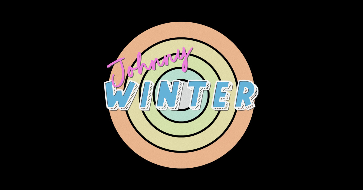 retro johnny winteer - Johnny Winter - Sticker | TeePublic