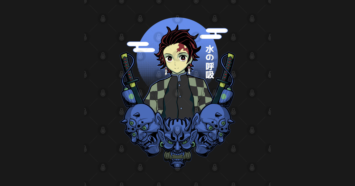 Water Breathing Tanjiro - Demon Slayer - T-Shirt | TeePublic