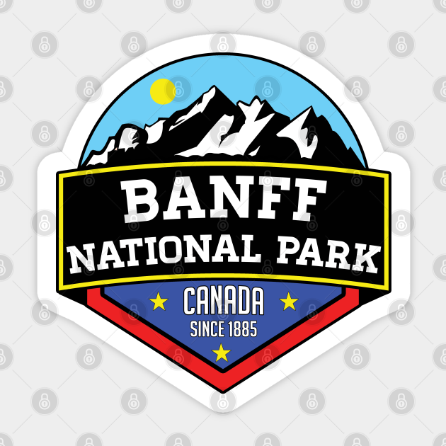 Banff National Park Canada Mountains Nature - Banff - Sticker | TeePublic
