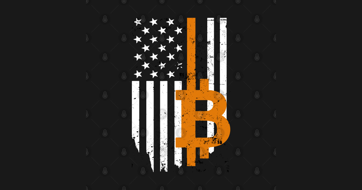 Bitcoin American Usa Flag - Bitcoin American Flag - T-Shirt | TeePublic