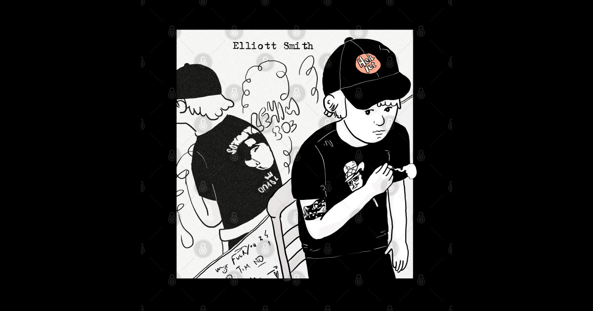 Elliot Smith - Either/Or - album illustration - Elliott Smith - Sticker ...
