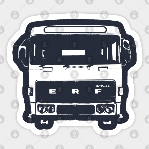 Classic 1980s ERF C Series lorry monoblock white - Erf - Sticker ...