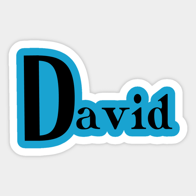 David name typography - David Typography - Sticker | TeePublic